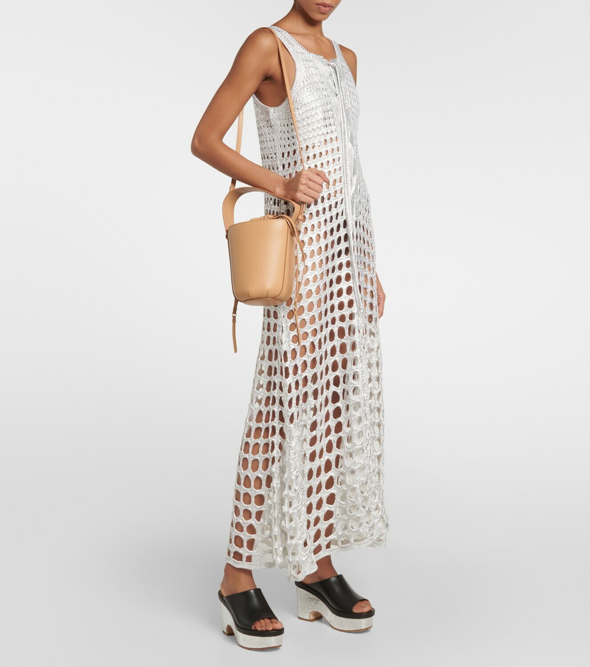 Chloe - Oli leather platform mules Chloe