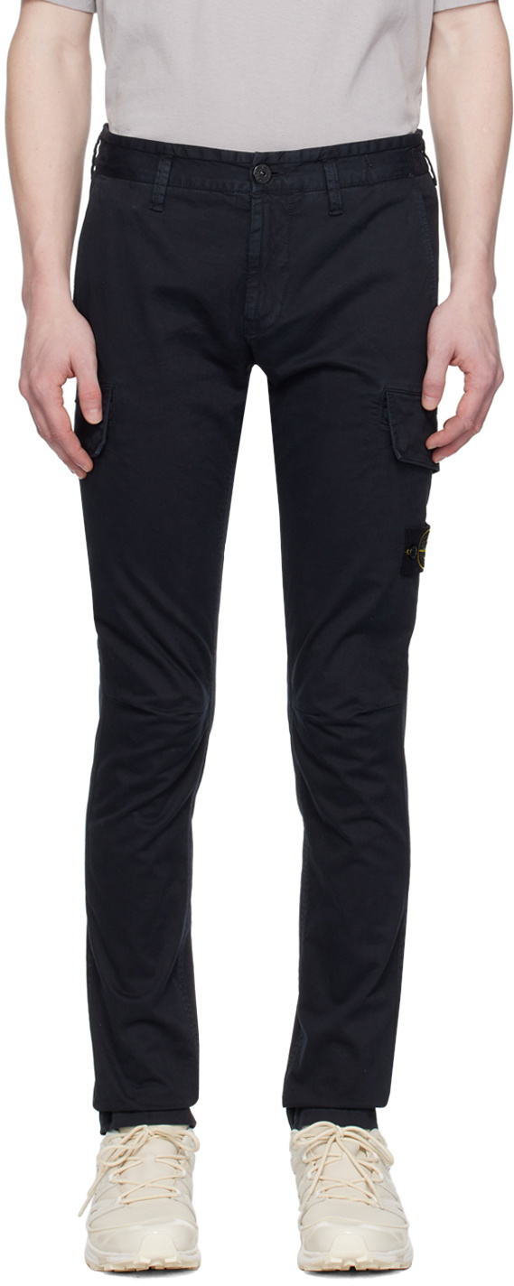 Stone Island Navy Patch Cargo Pants Stone Island