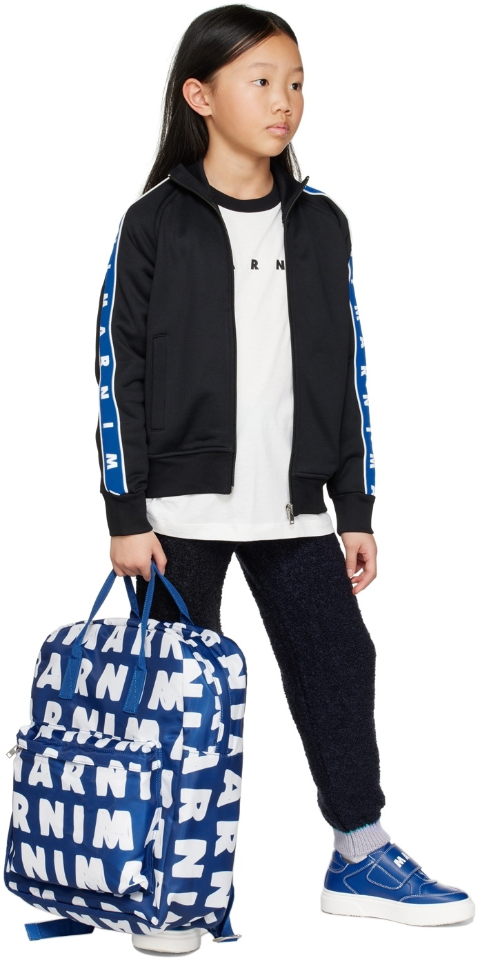 Marni Kids Blue Logo Backpack Marni