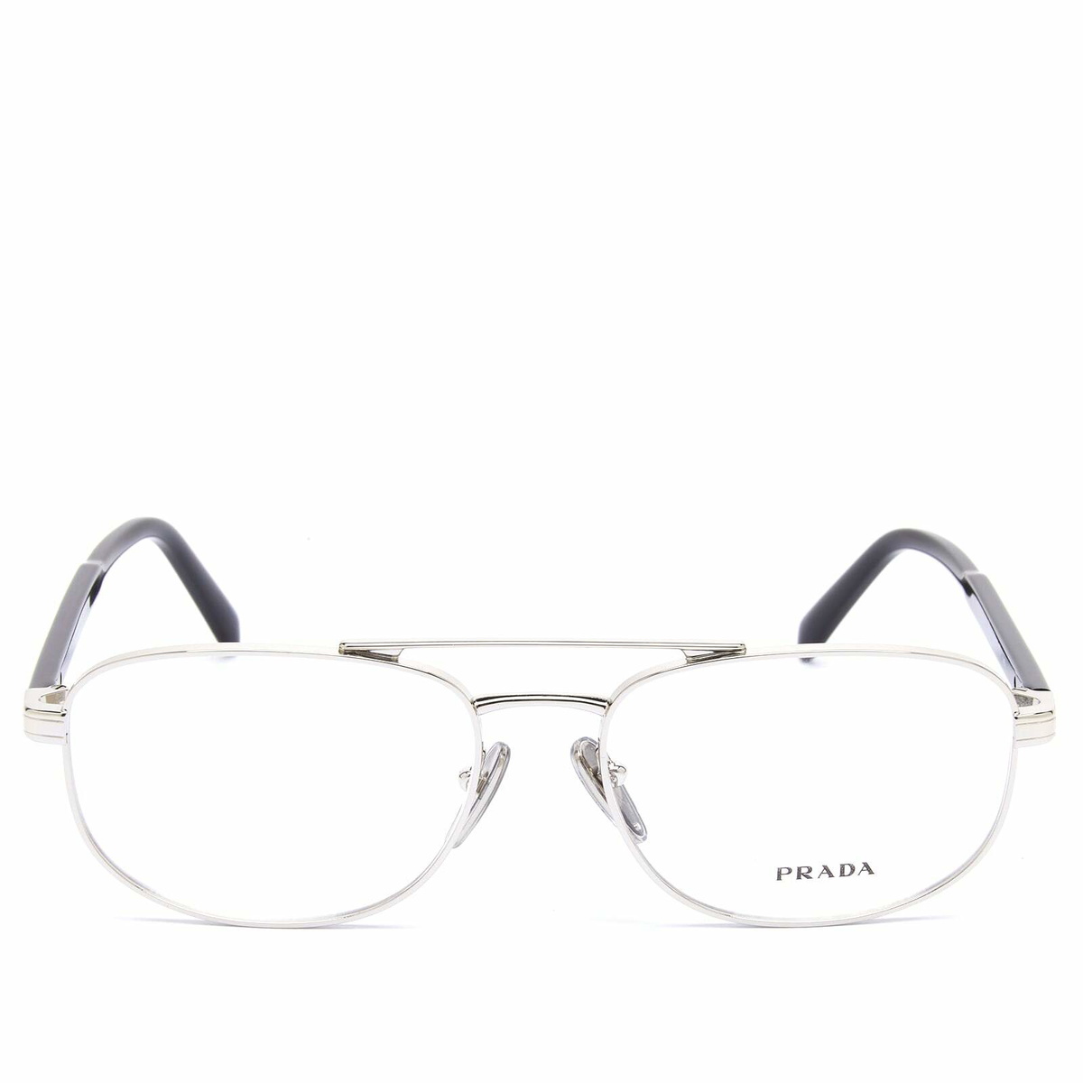 Prada Eyewear Men's A56V Glasses in Silver Prada