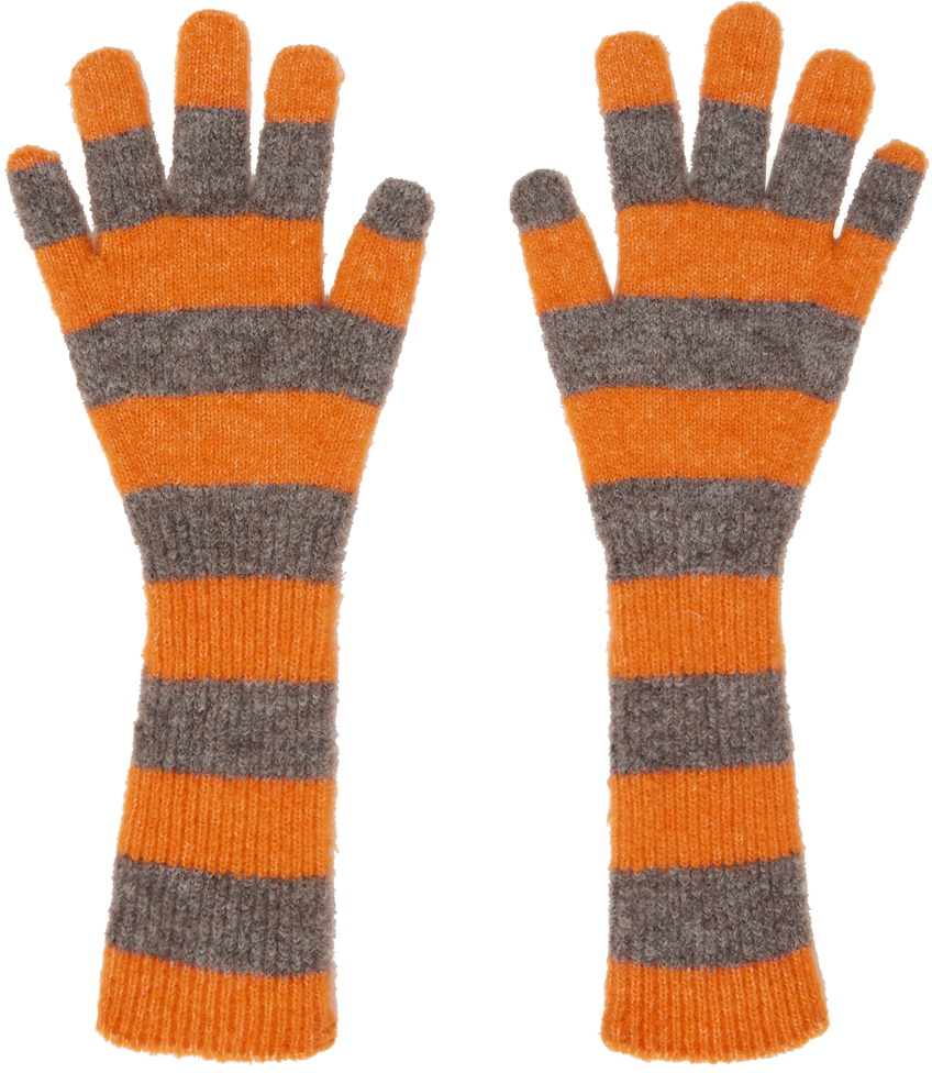 Paloma Wool Orange & Gray Patum Gloves Paloma Wool