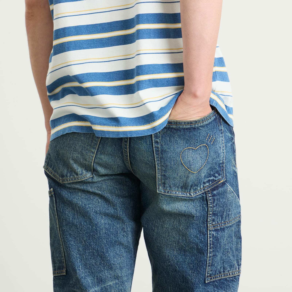 Human Made Men's Future Straight Denim Jeans in Indigo Human Made