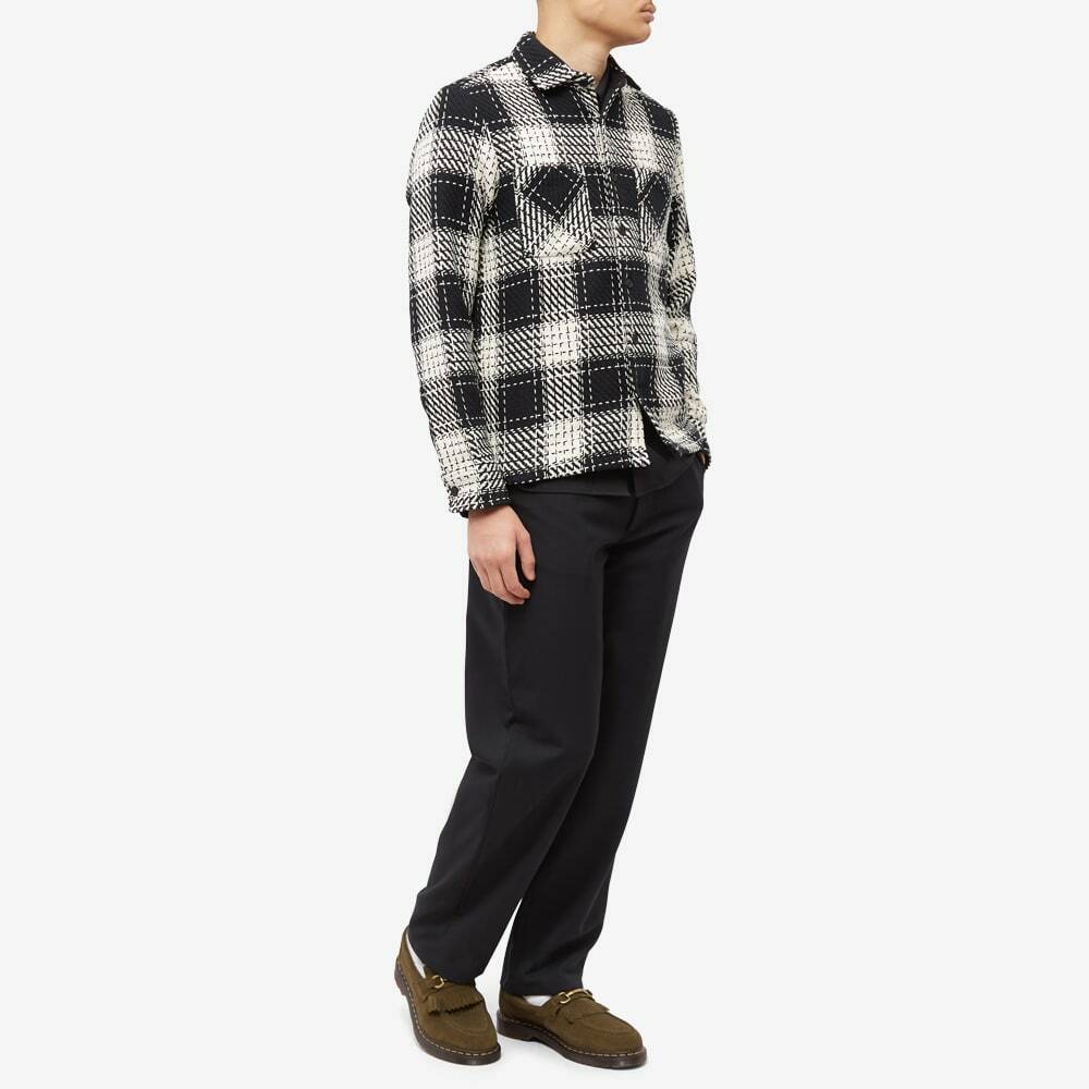 Wax London Men's Whiting Beatnik Overshirt in Black Wax London