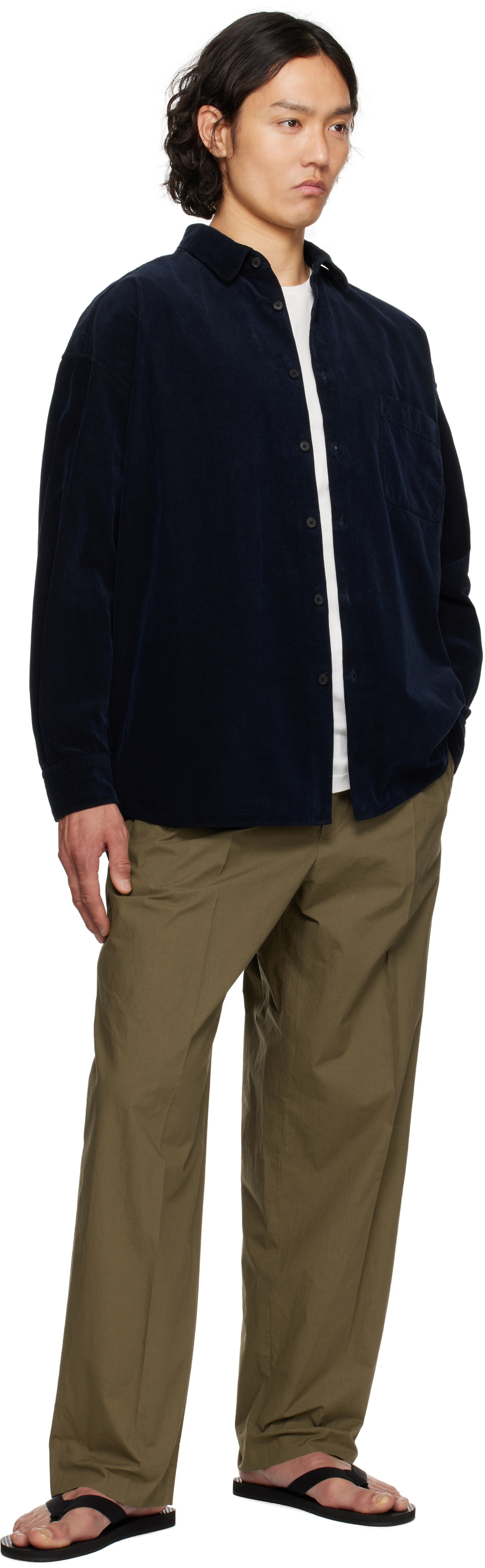 The Row Navy Lancaster Shirt The Row