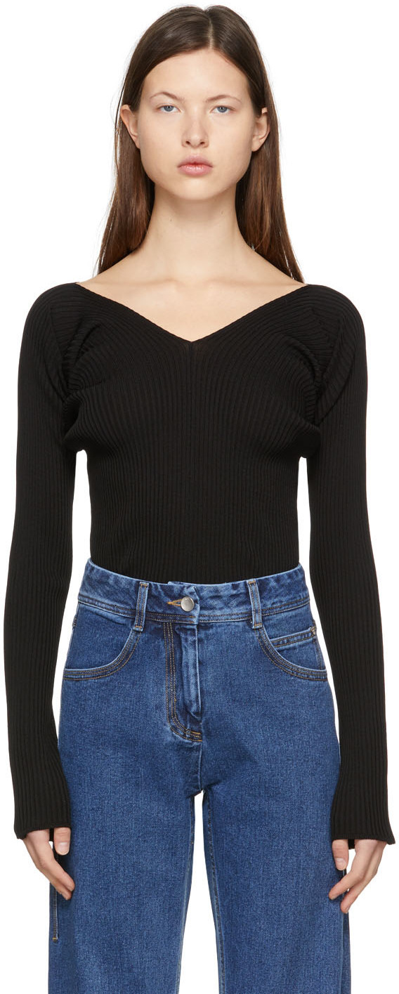 LOW CLASSIC Black Rayon Sweater Low Classic