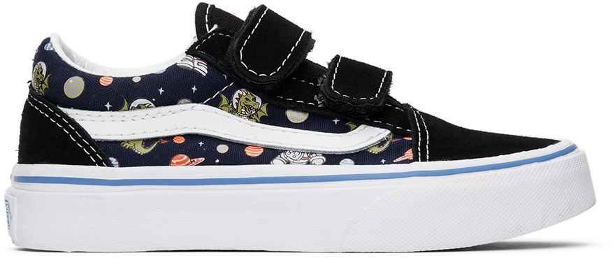 Vans Kids Black Old Skool V Little Kids Sneakers Vans