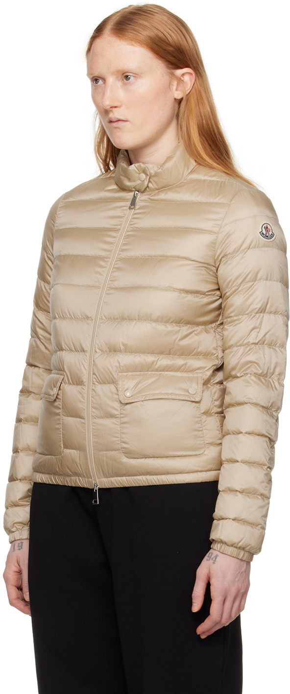 Moncler Beige Lans Down Jacket Moncler