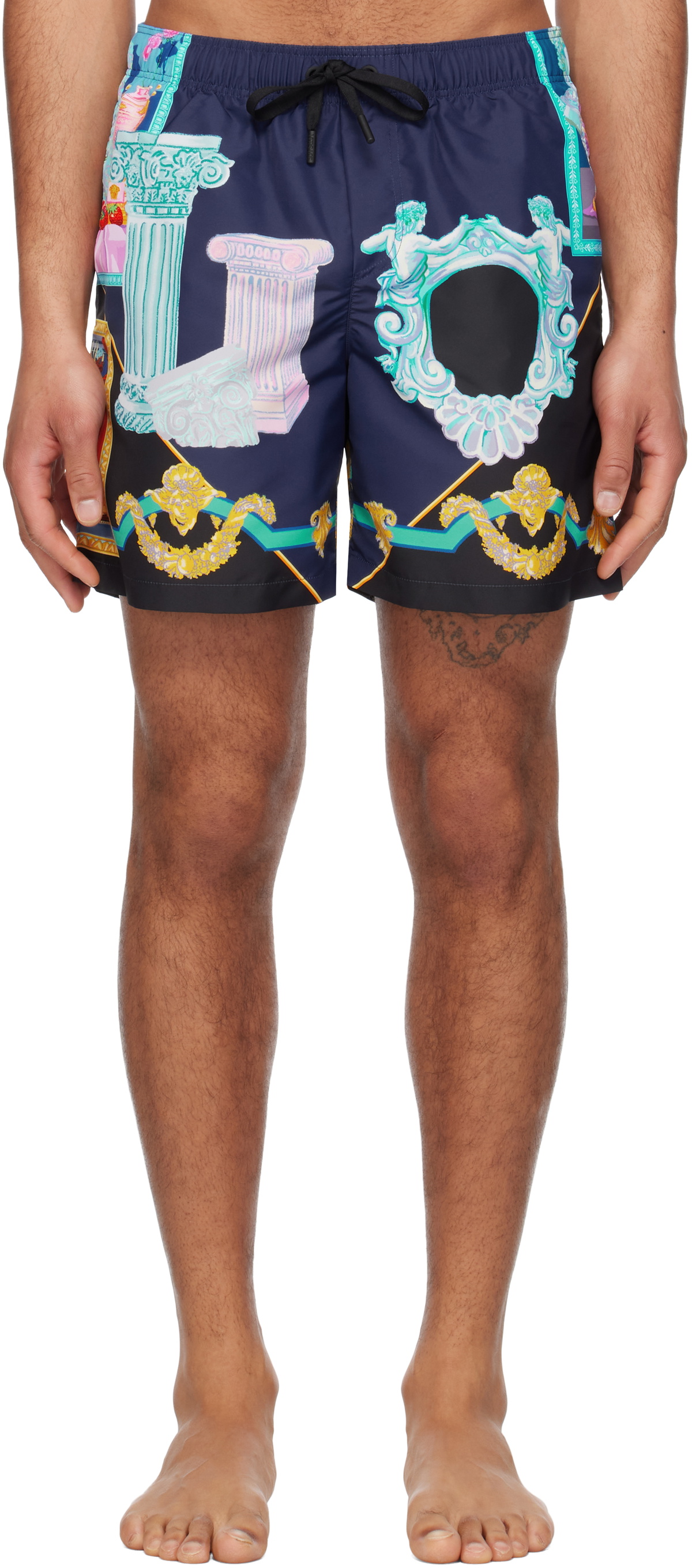 Versace Underwear Multicolor Versace Gallery Swim Shorts Versace Underwear