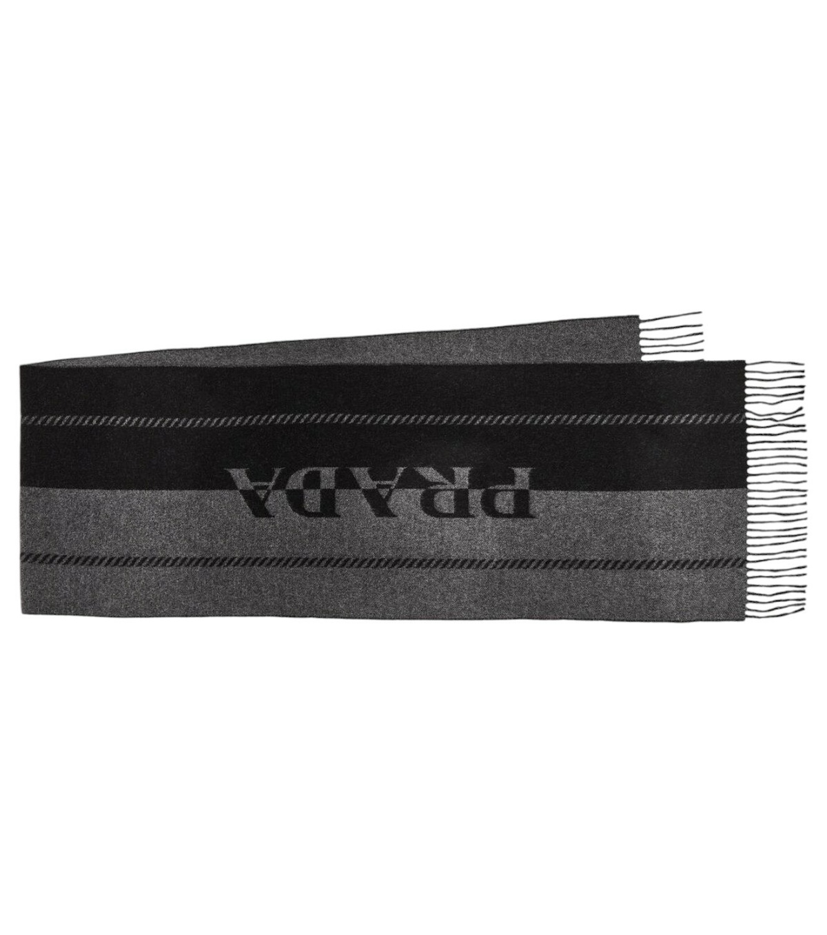 Prada Logo wool jacquard scarf Prada