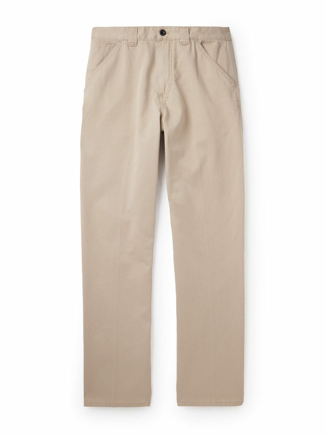 Incotex - Stretch-Cotton Jersey Trousers - Neutrals Incotex