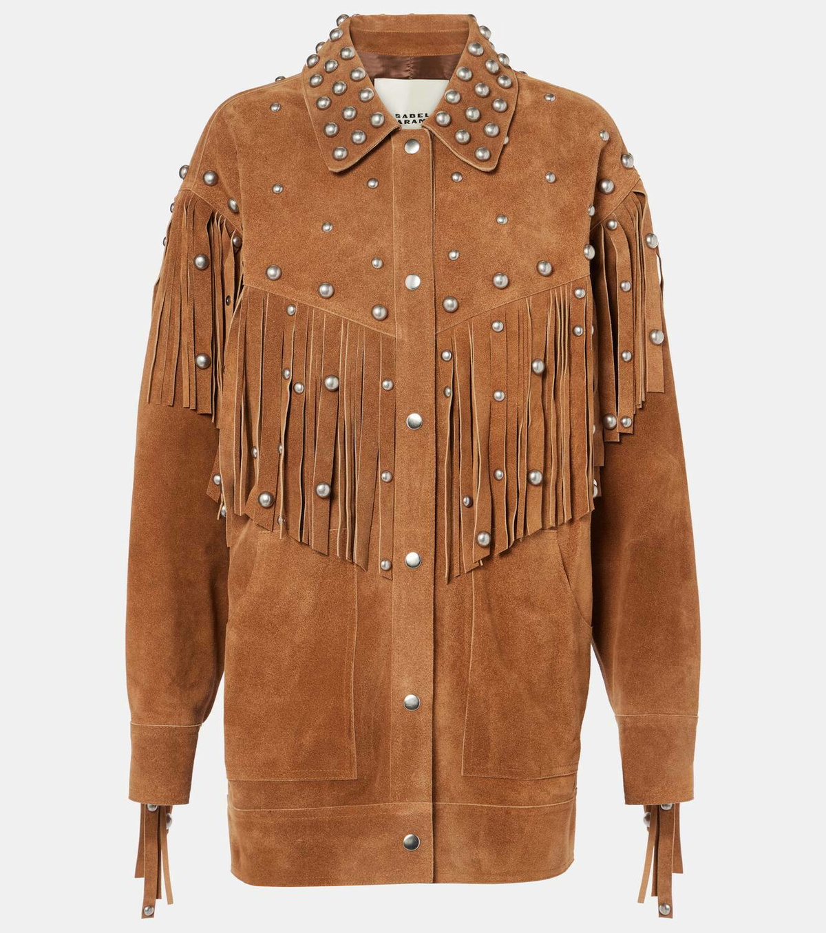 Isabel Marant Fenzy embellished fringed suede jacket Isabel Marant