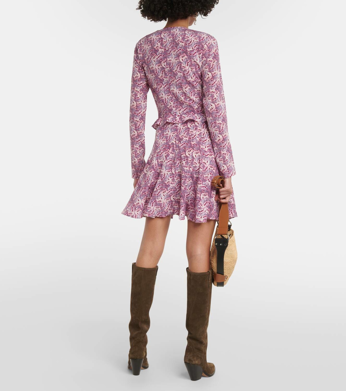 Isabel Marant Usmara printed silk-blend minidress Isabel Marant