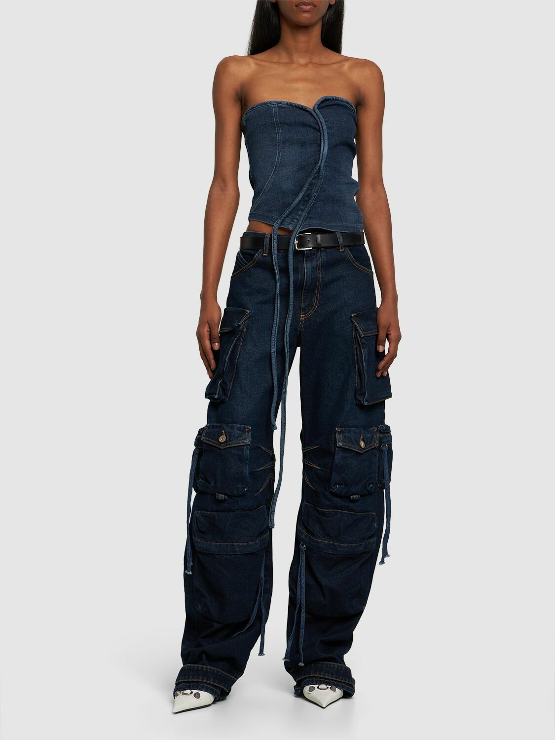 OTTOLINGER - Tech Blend Denim Corset Top Ottolinger