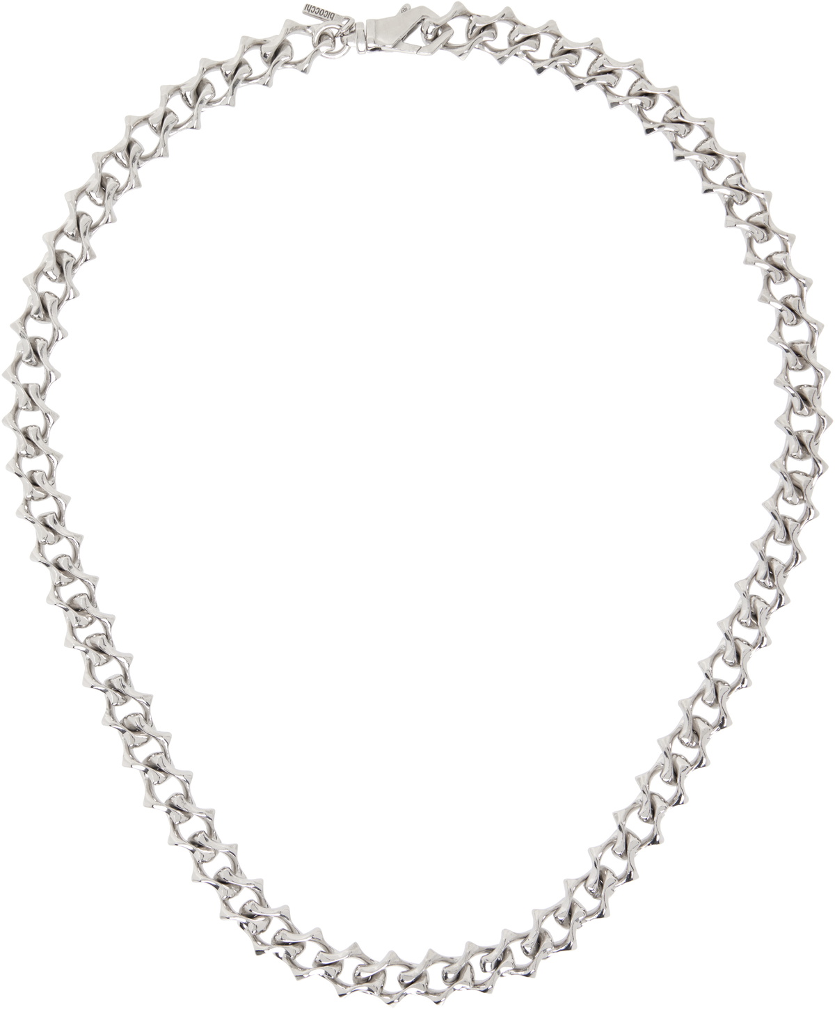 Emanuele Bicocchi Silver Sharp Link Chain Necklace Emanuele Bicocchi