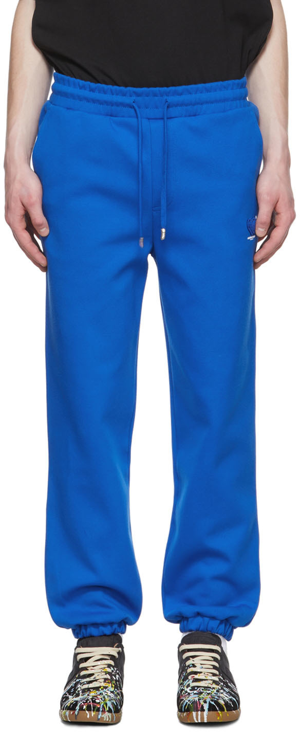 ADER error Blue Twin Heart Lounge Pants ADER error