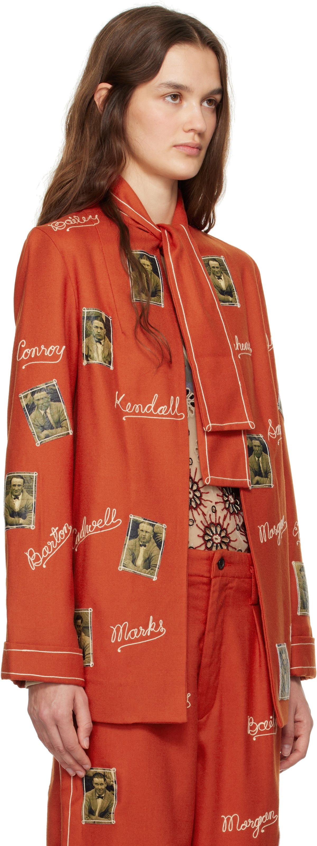 Bode Red Alumni Jacket Bode