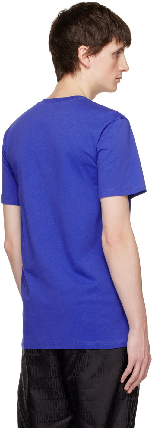 Moschino Blue Double Question Mark T-Shirt Moschino