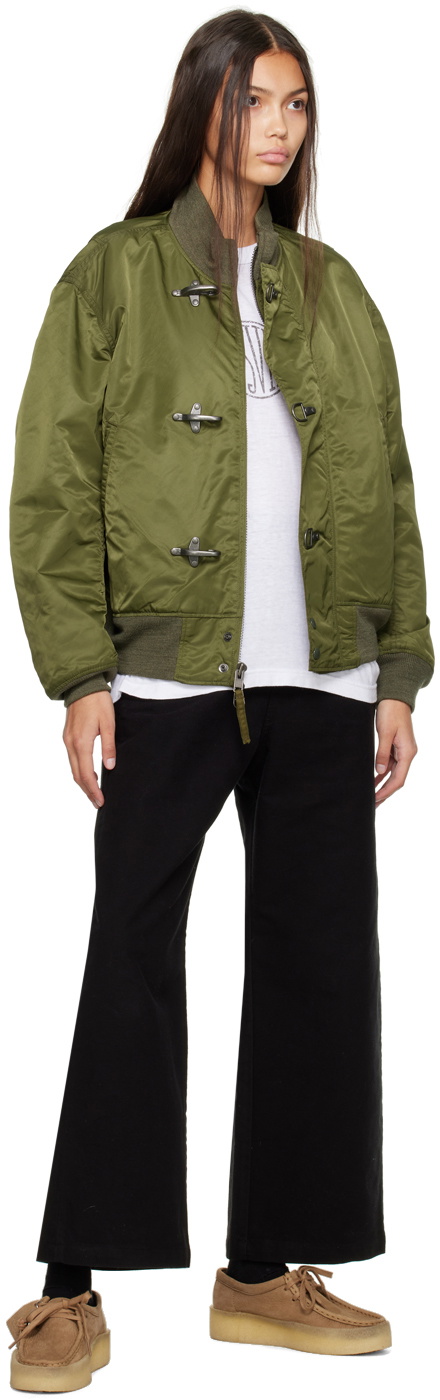 Engineered Garments Green Deck Bomber Jacket Engineered Garments