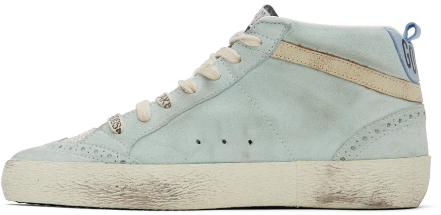Golden Goose Blue Mid Star Sneakers Golden Goose Deluxe Brand