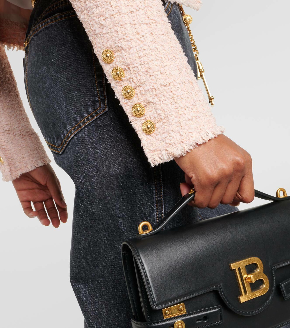 Balmain Frayed tweed jacket Balmain