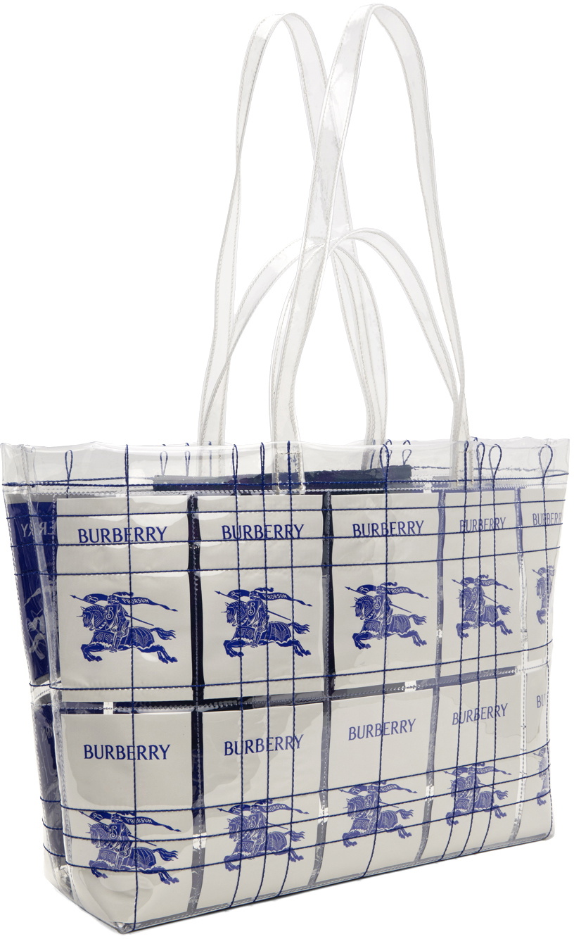 Burberry Transparent EKD Label Tote Burberry