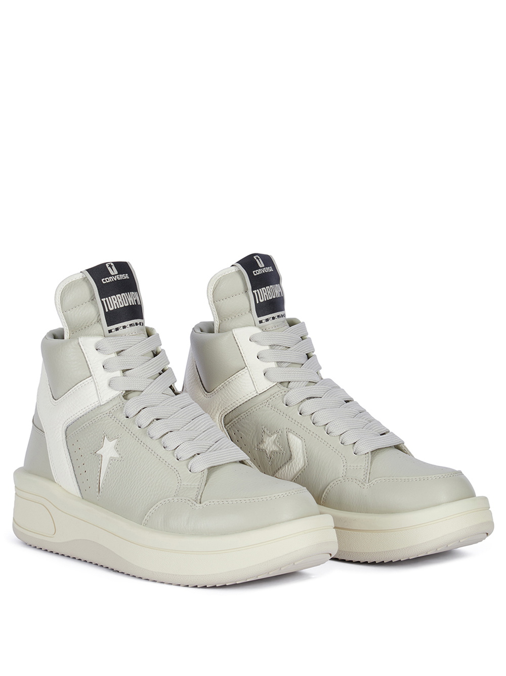 CONVERSE X DRKSHDW - Turbowpn Leather Sneakers Rick Owens Drkshdw