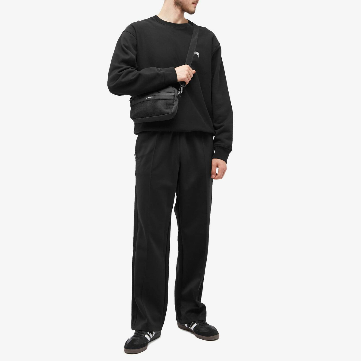 Adidas Men's Blue Version Superstar Track Pant in Black adidas