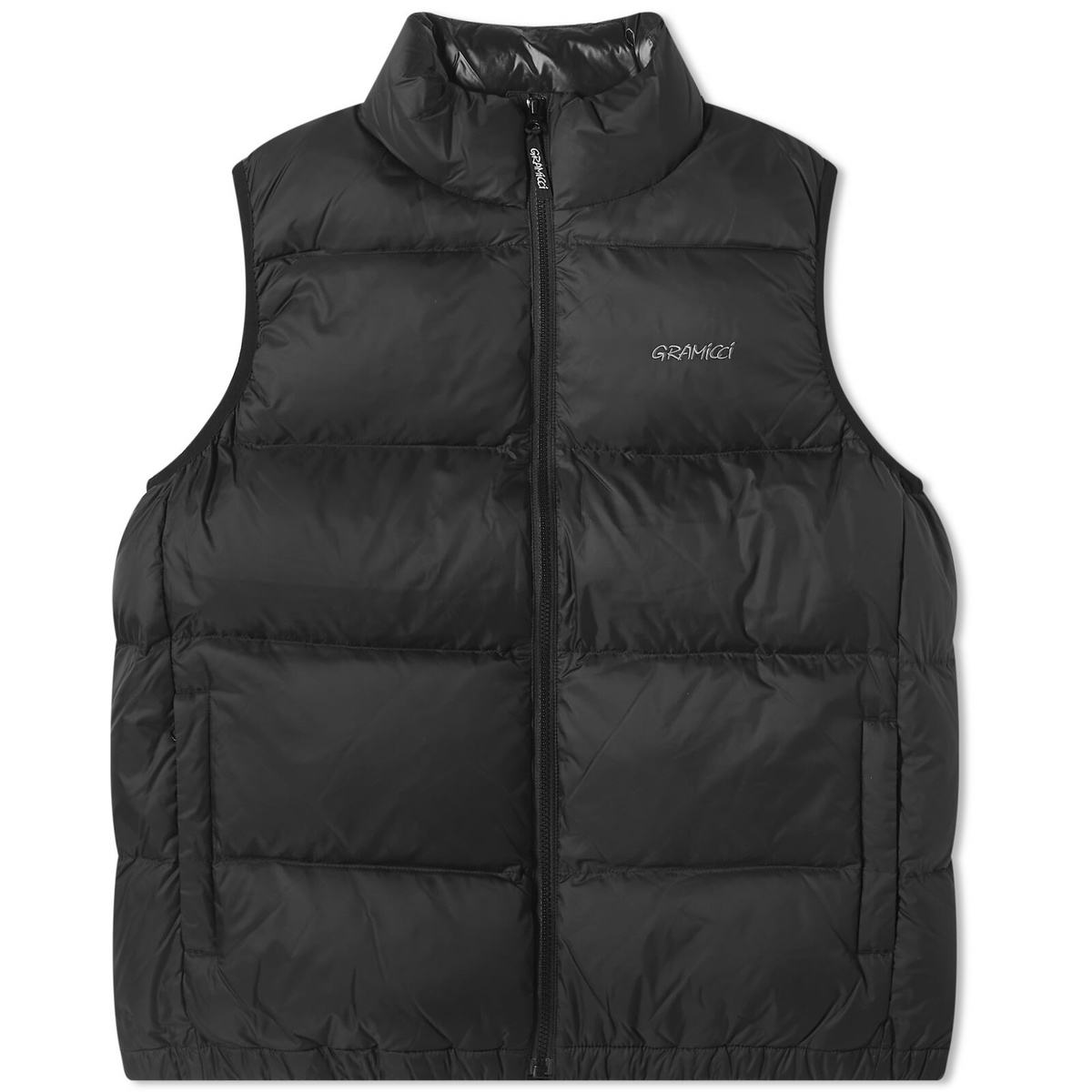 Gramicci Men's Down Puffer Vest in Black Gramicci
