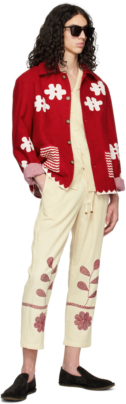 HARAGO Red Appliqué Jacket HARAGO