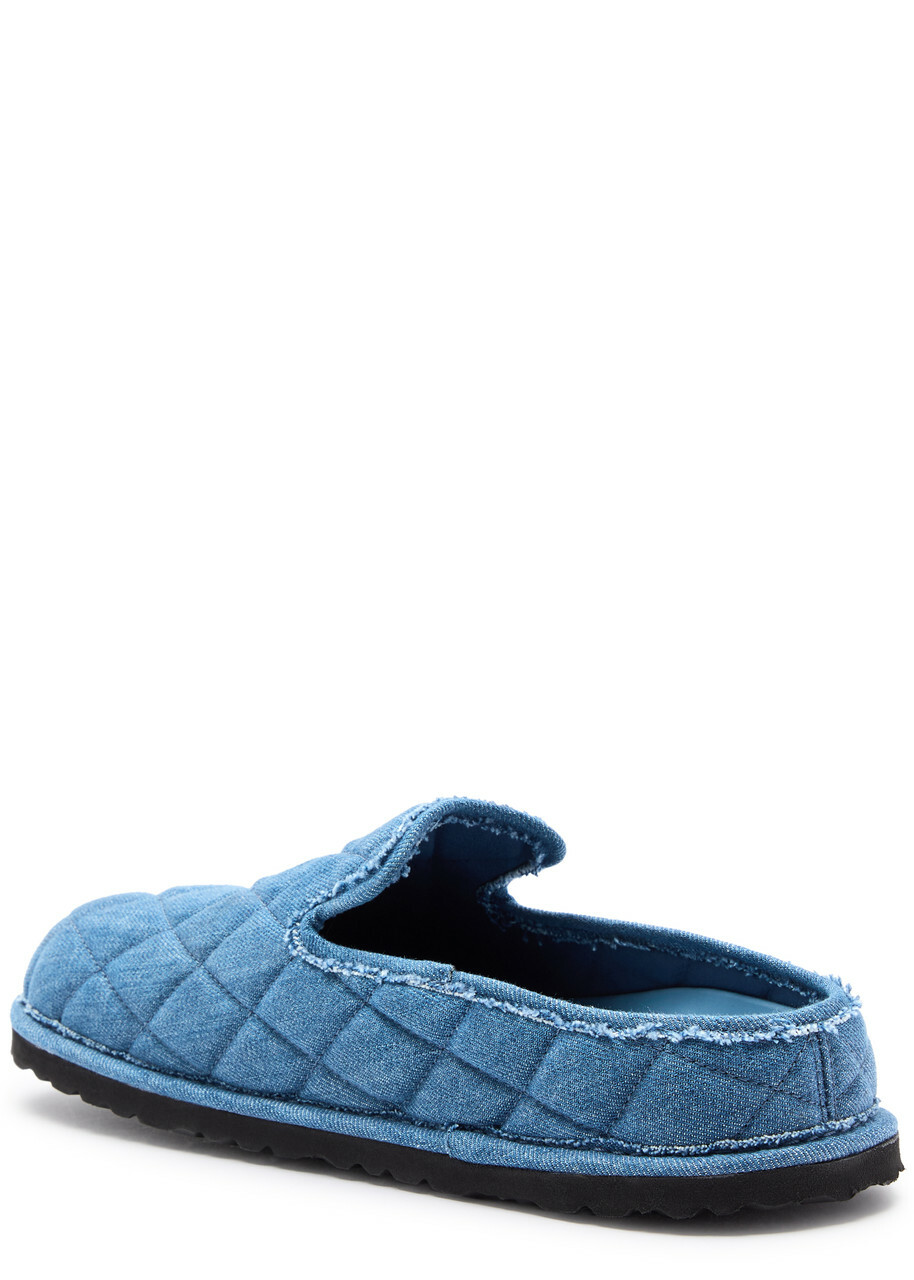 Birkenstock 1774 1774 Eliscu Quilted Denim Sliders Birkenstock 1774