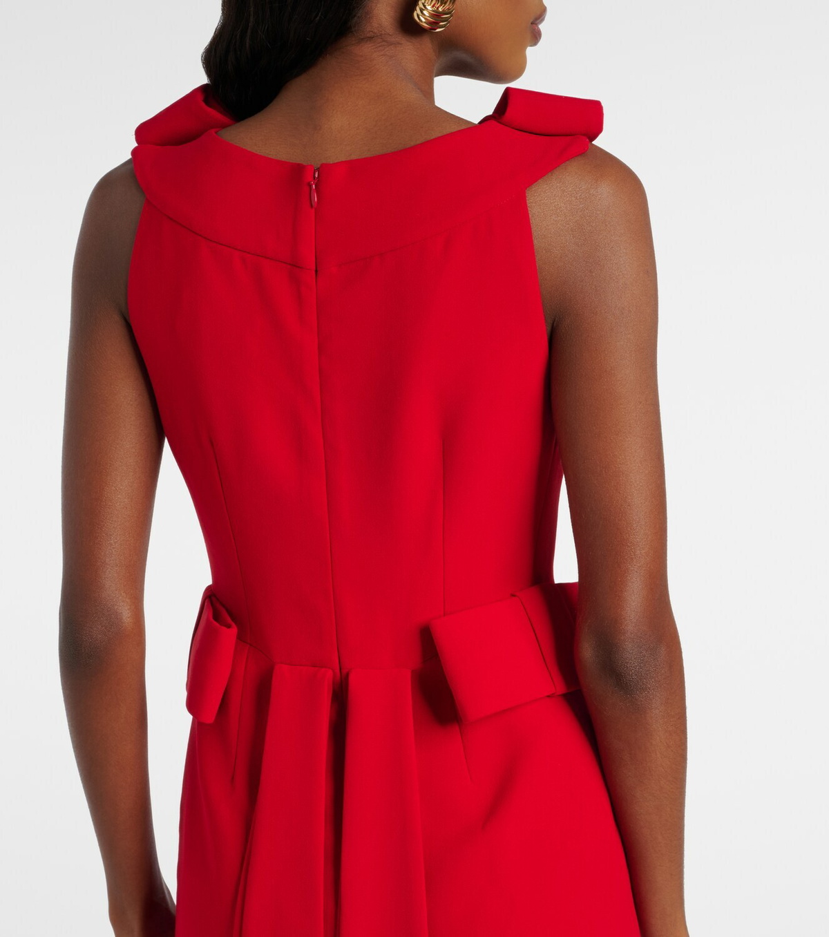 The New Arrivals Ilkyaz Ozel Daphne bow-detail crêpe minidress The New ...