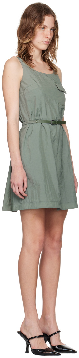 Juun.J Khaki Belted Minidress Juun.J