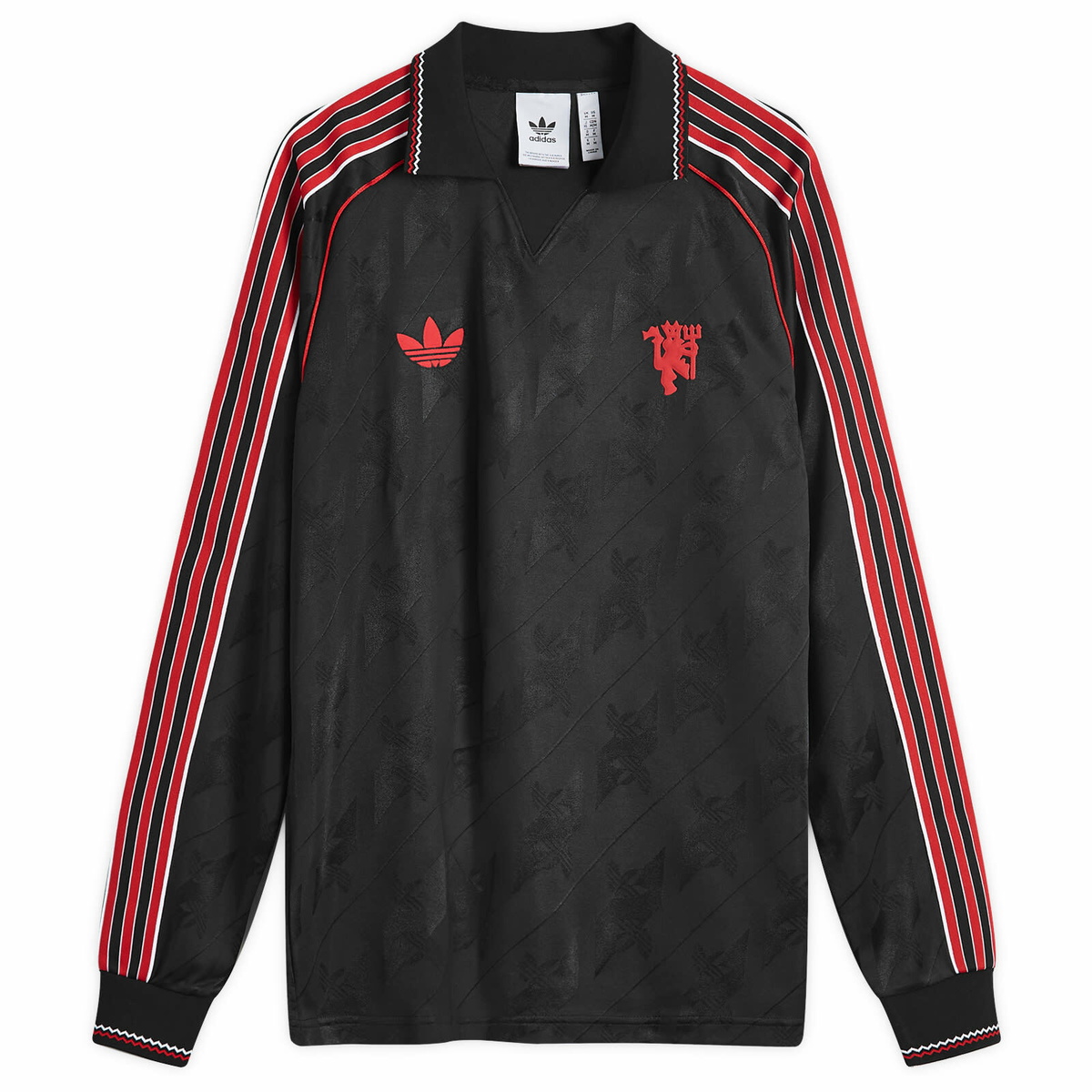 Adidas Men's MUFC Long Sleeve Jersey in Black adidas