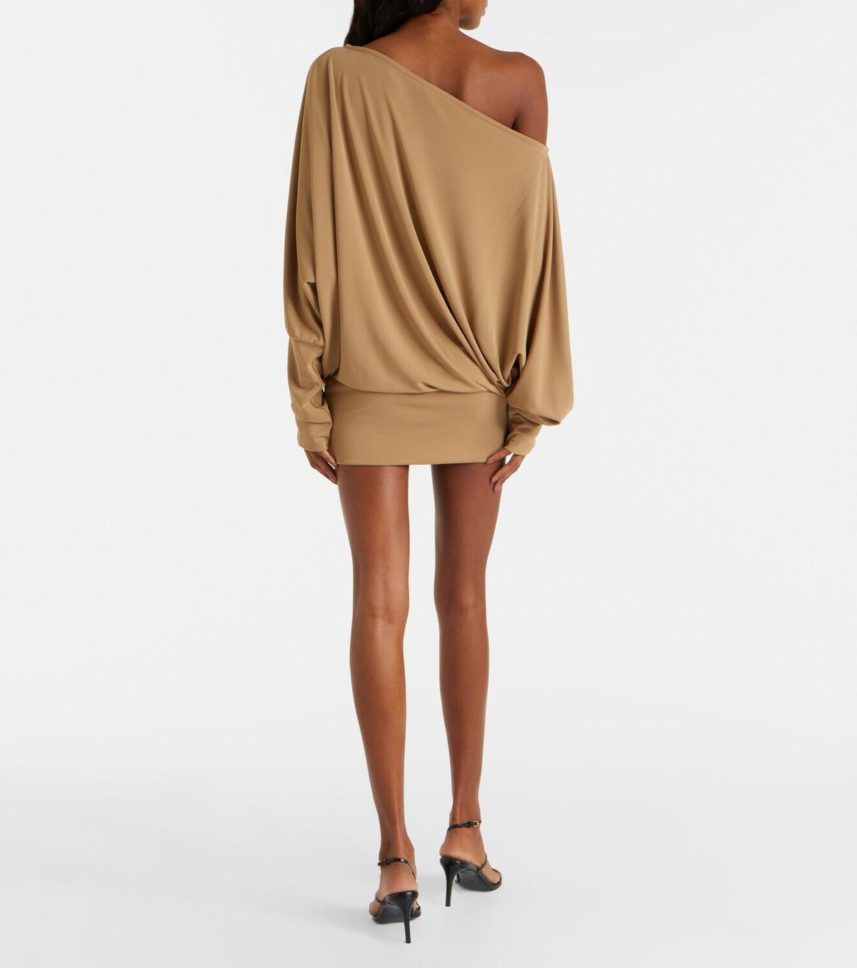 Aya Muse Cely asymmetric draped minidress Aya Muse