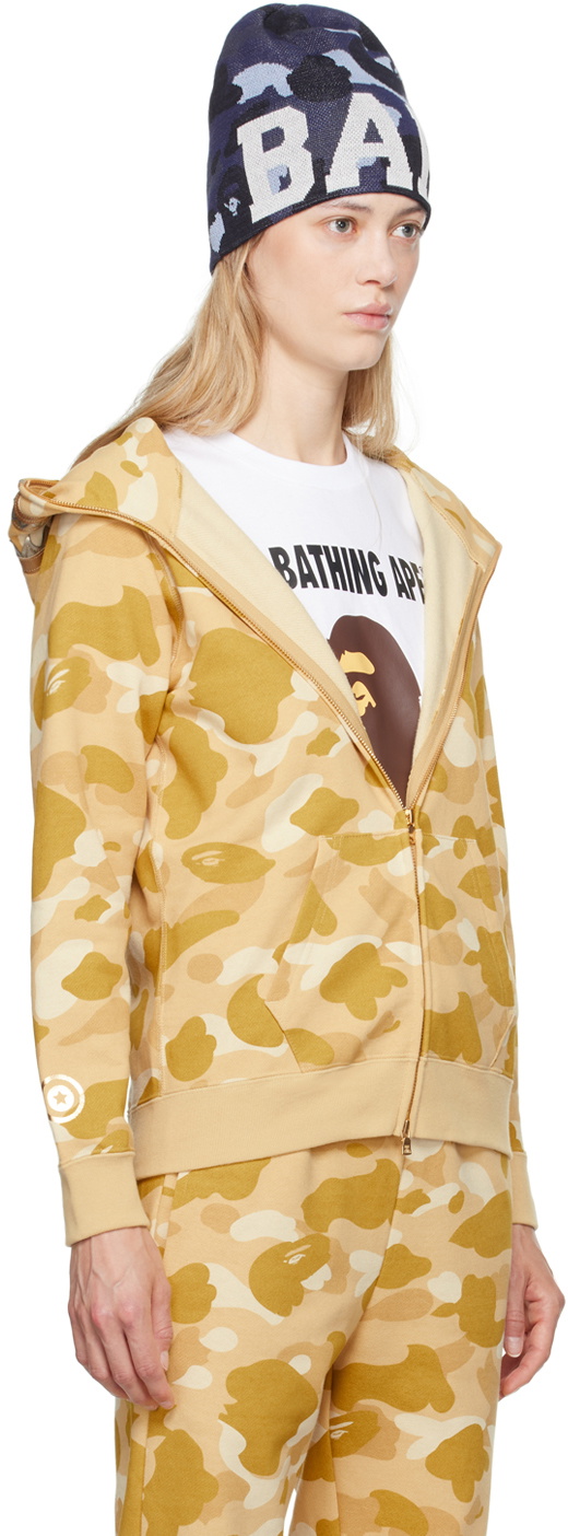 BAPE Yellow Color Camo Shark Hoodie A Bathing Ape