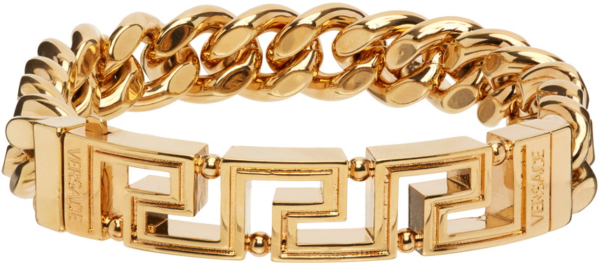 Versace Gold Greca Chain Bracelet Versace