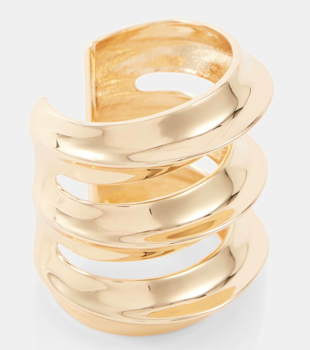 Self-Portrait 18kt gold-plated cuff bracelet Self-Portrait