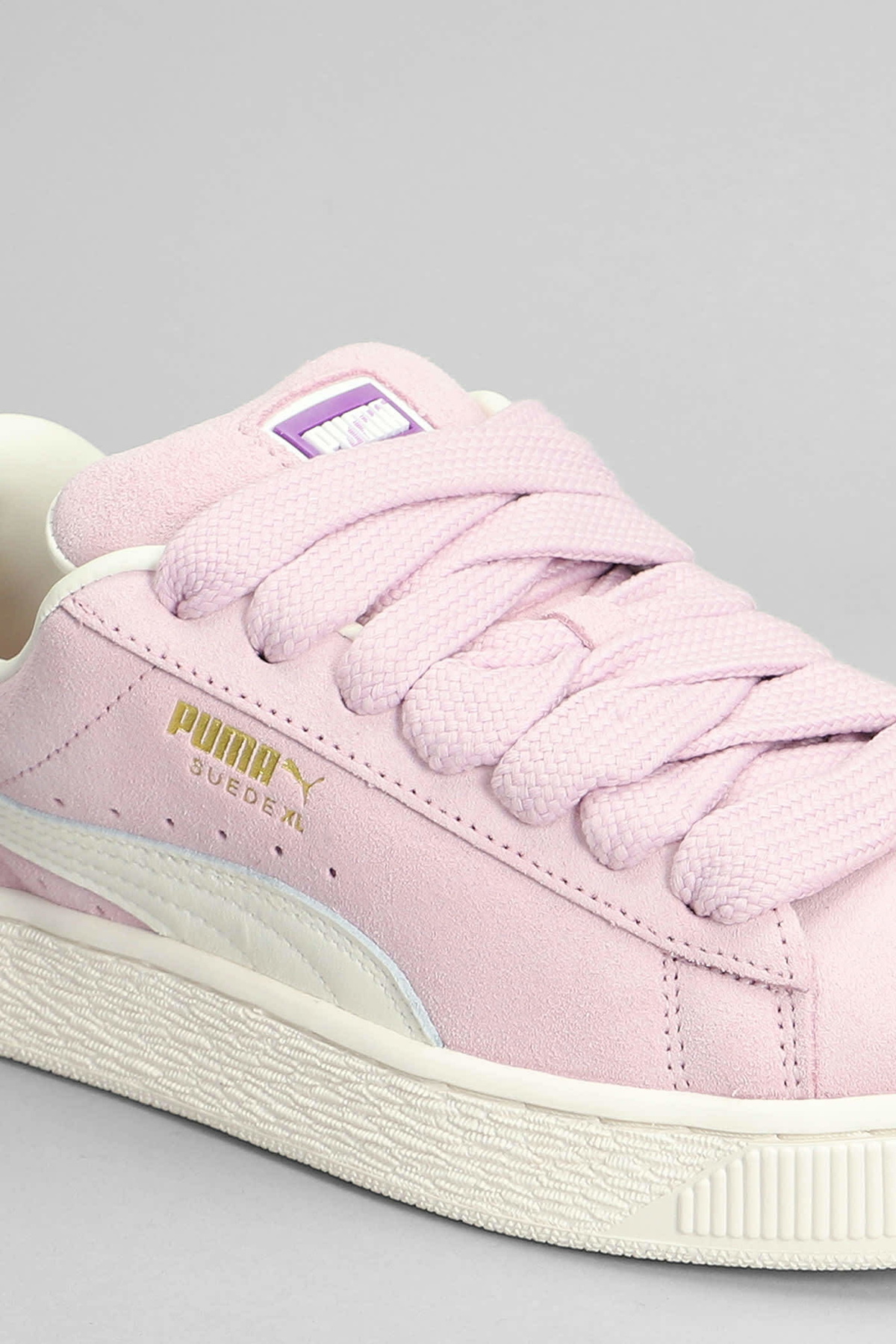 Puma Suede Xl Grape Sneakers In Rose-pink Suede Puma
