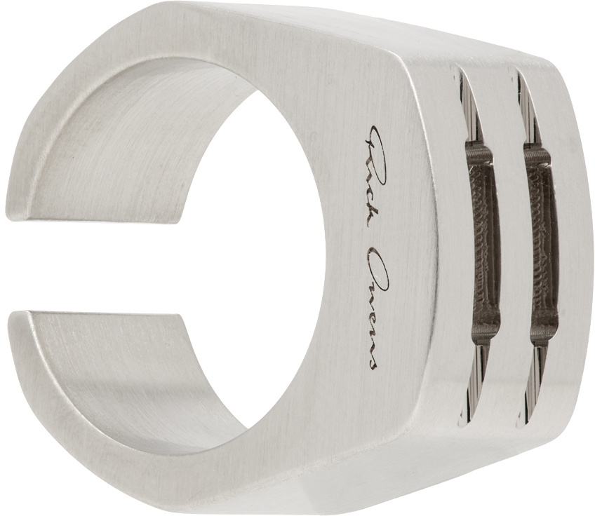 Rick Owens Silver Grill Single Ear Cuff Rick Owens