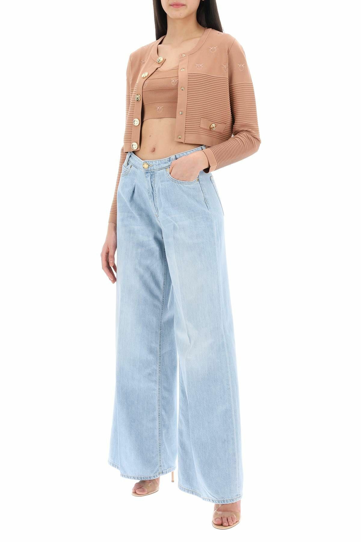 PINKO pozzillo wide leg jeans Light blue Pinko