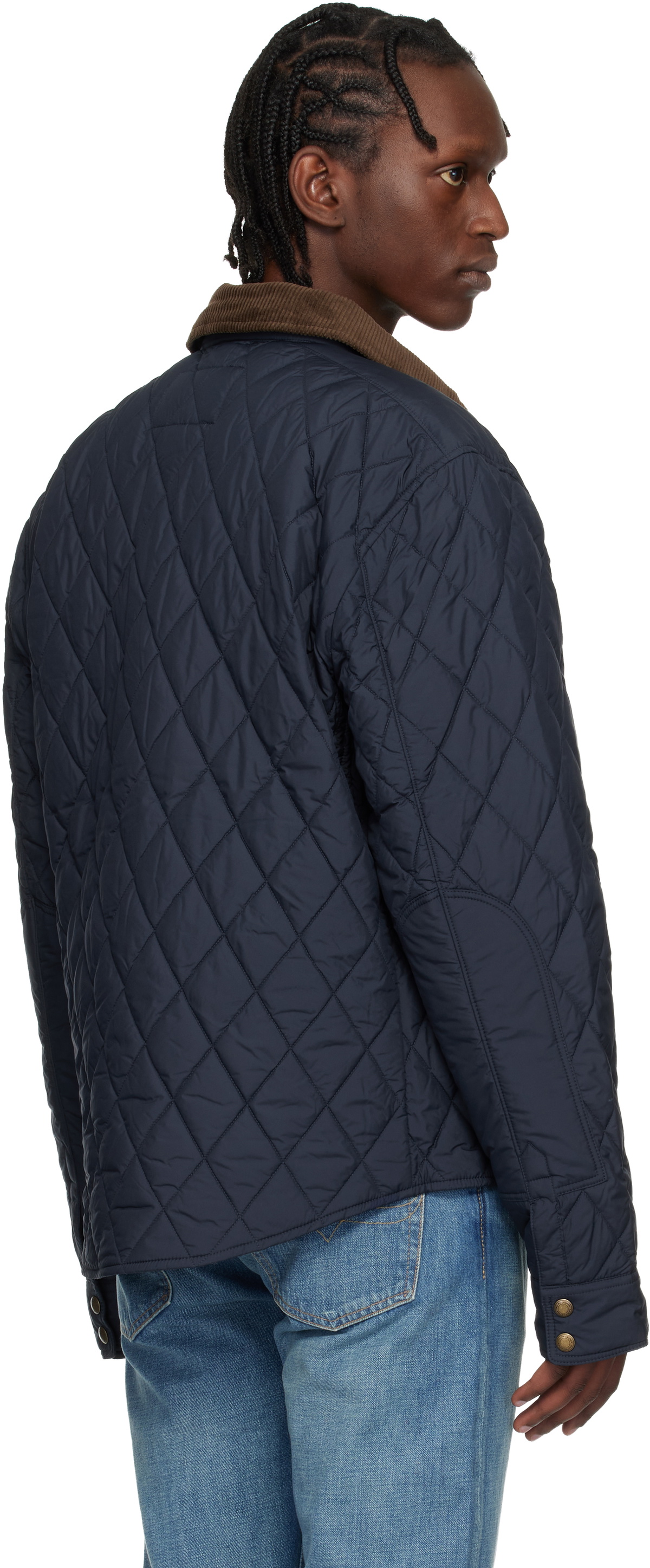 Polo Ralph Lauren Navy 'The Beaton Quilted Shacket' Jacket Polo Ralph ...