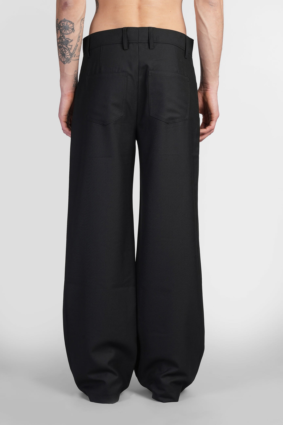Séfr Jiro Pants In Black Wool Séfr