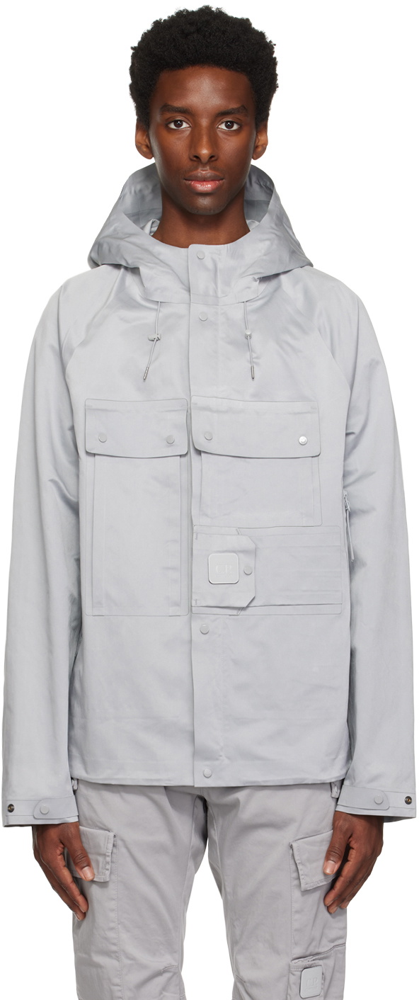 C.P. Company Gray Detachable Patch Jacket C.P. Company