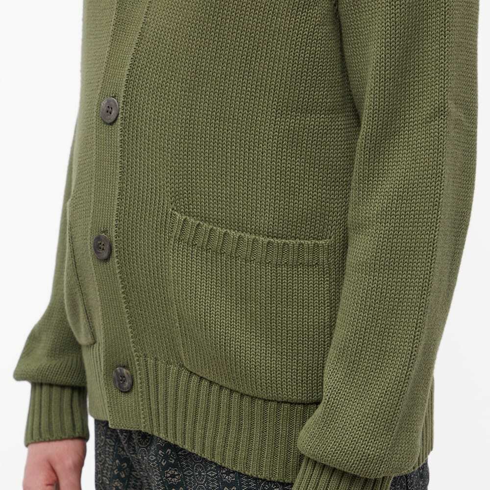 Corridor Men's Washed Cotton Cardigan in Olive Corridor