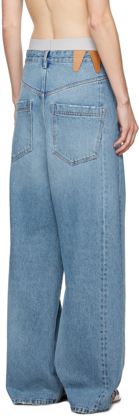 DARKPARK Blue Ines Fold Over Jeans DARKPARK