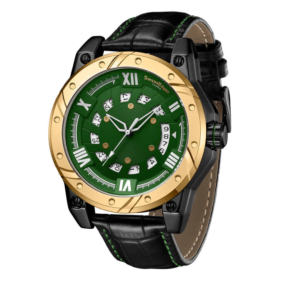 Swan & Edgar Engineer Automatic Green Dial Mens Watch SE1641 Swan & Edgar