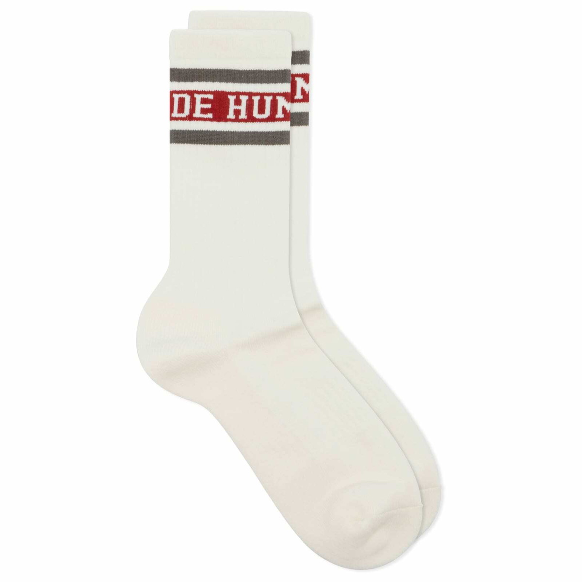Human Made Men's Line Sport Sock in Grey Human Made