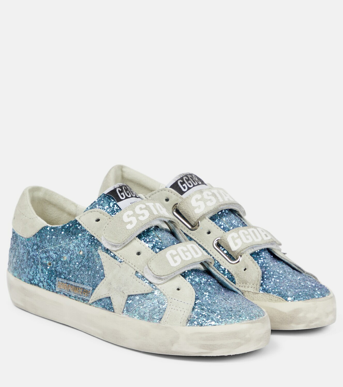 Golden Goose - Old School glittered suede sneakers Golden Goose Deluxe ...