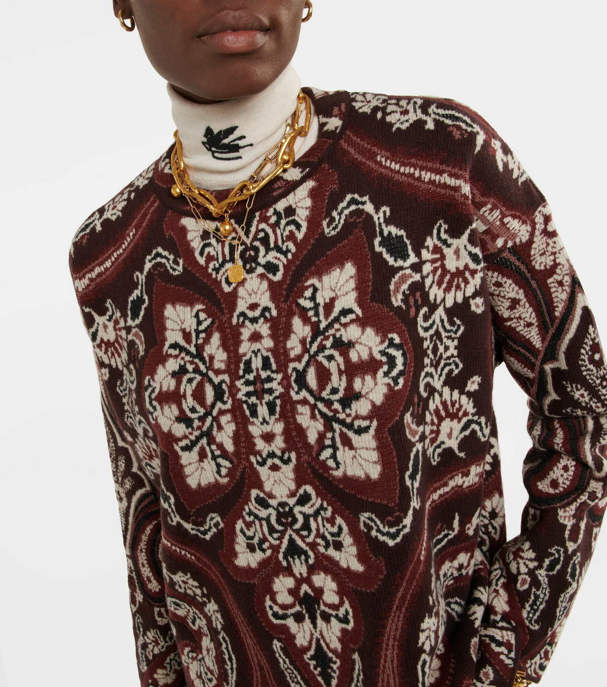 Etro - Jacquard wool-blend sweater Etro