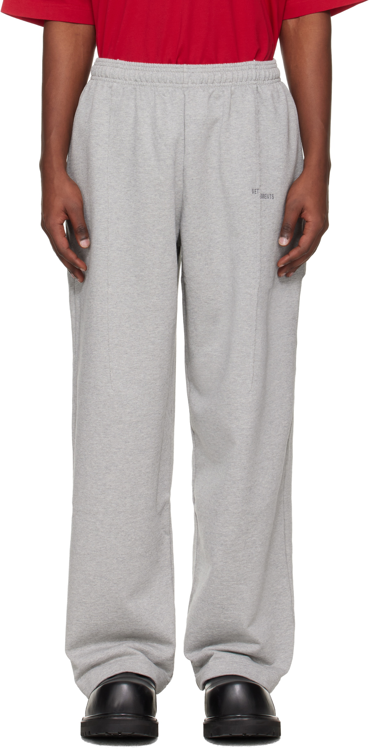 VETEMENTS Gray Cut Sweatpants Vetements